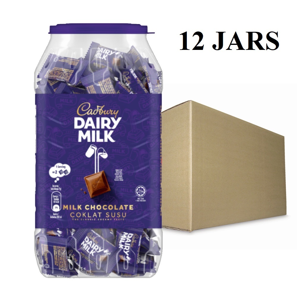 [1CTN] CADBURY DAIRY MILK CHOCOLATE CHUNKS NEAP JAR 382G (12JARS) JAJAN ...