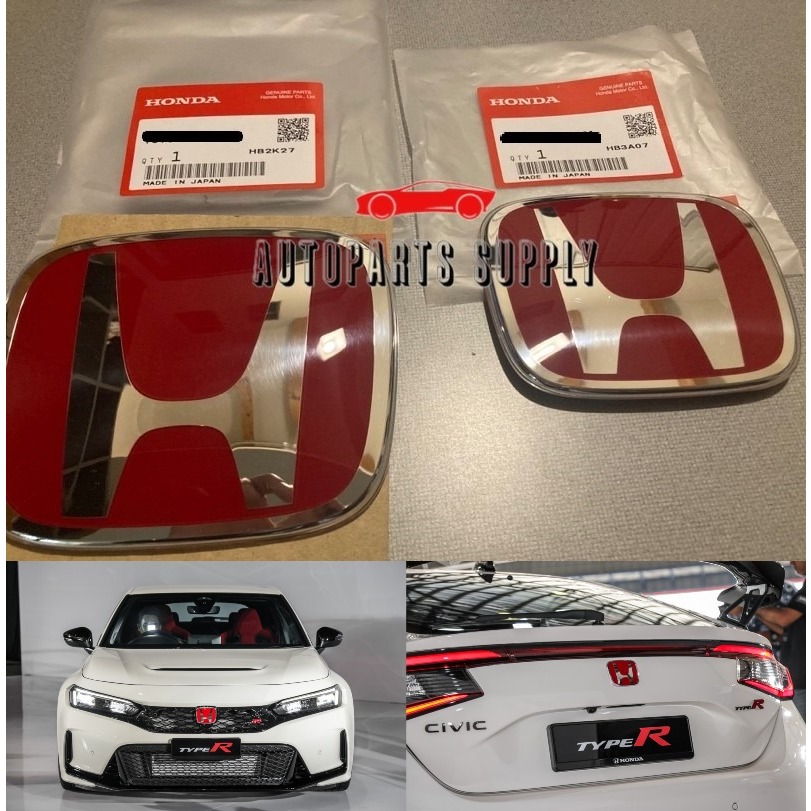 ORIGINAL HONDA CIVIC TYPE R FL5 2023 - 2025 FRONT LOGO EMBLEM REAR ...