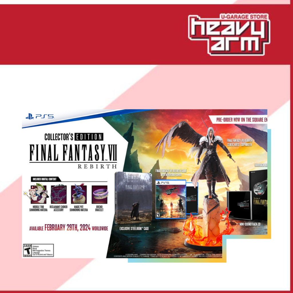 PS5 Final Fantasy VII Rebirth Collector's Edition | FF7 Rebirth Deluxe ...