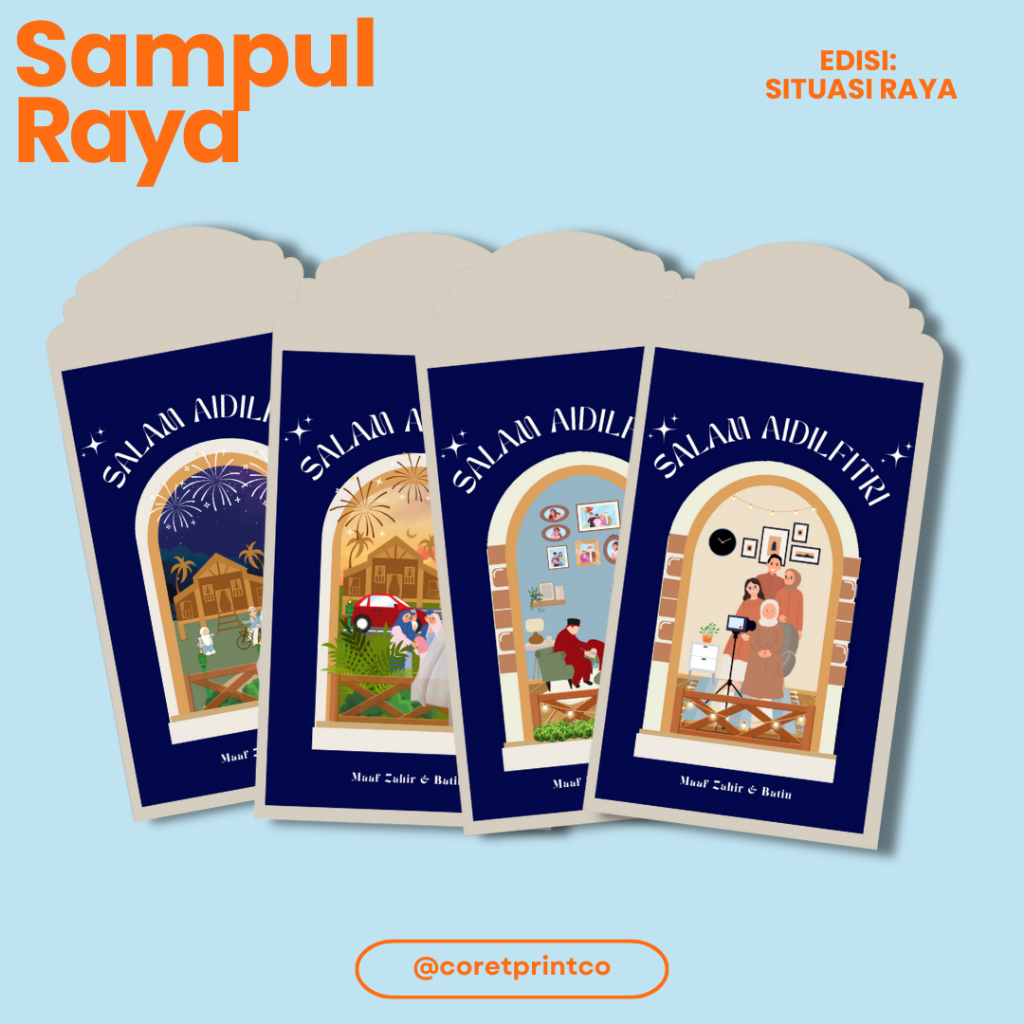 Sampul Raya Aesthetic Viral 2024 Edisi Situasi Raya (10 keping/pkt ...