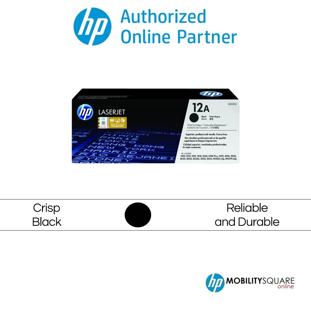 HP Q2612A 12A Black Original LaserJet Toner Cartridge | Shopee Malaysia