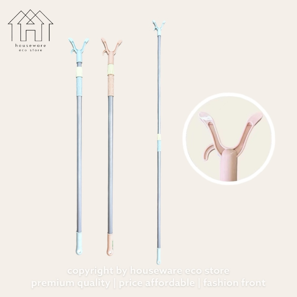 156cm Creative Stainless Steel Telescopic Rod Clothes Fork | Extendable ...