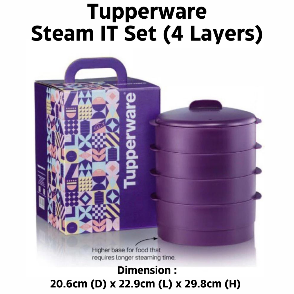 Tupperware Steam IT Set (4 Layers) | Shopee Malaysia