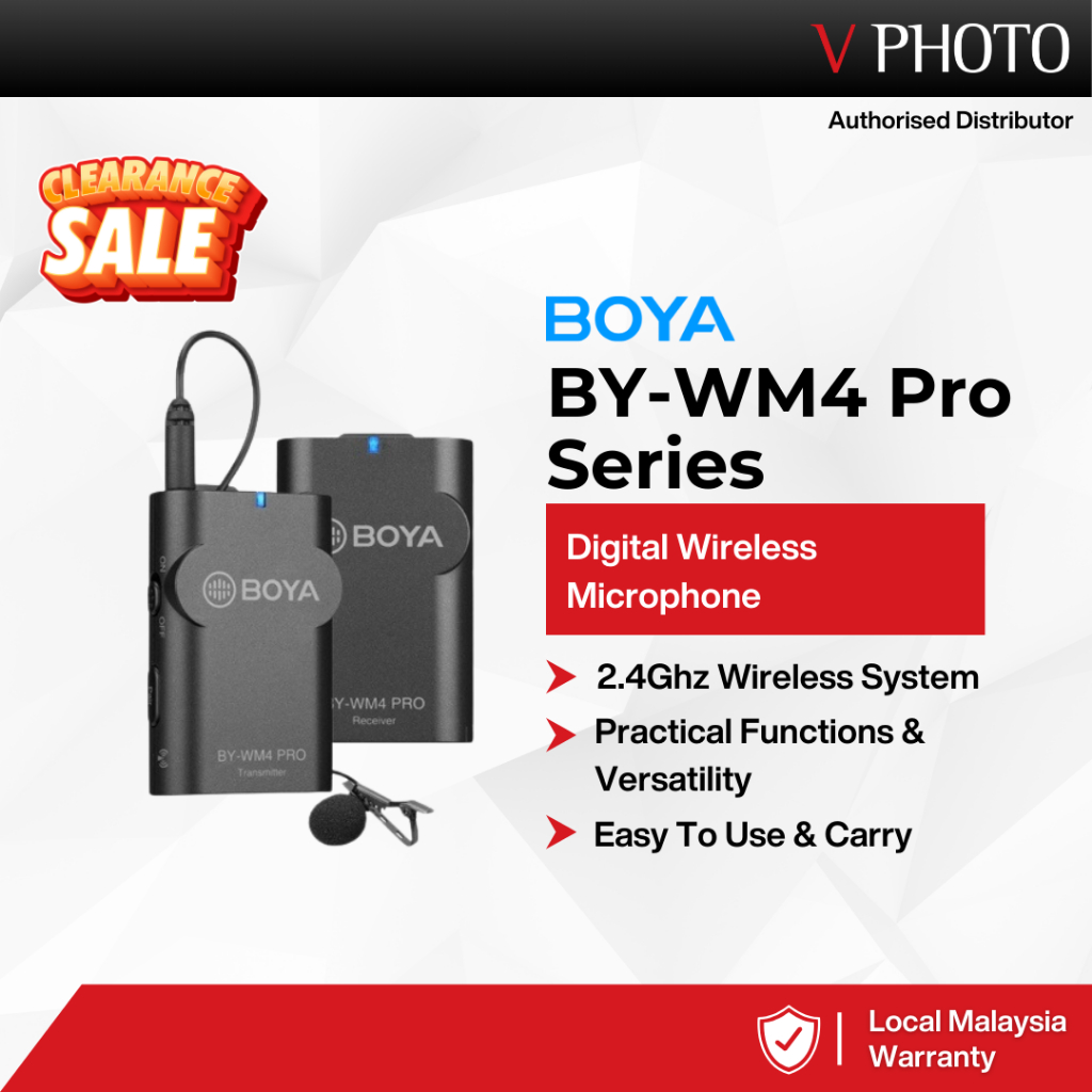 BOYA BY-WM4 Pro-K1/K2/K3/K4/K5/K6 Digital Wireless Microphone | Shopee Malaysia