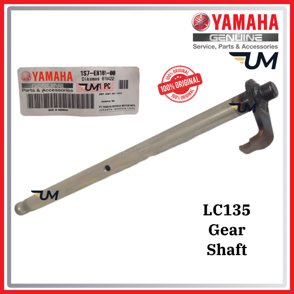 100% ORIGINAL YAMAHA LC135 V1-V7 4S GEAR SHAFT SHIFT 1S7-E8101 135LC LC 135 V2 V3 V4 V5 V6 ...
