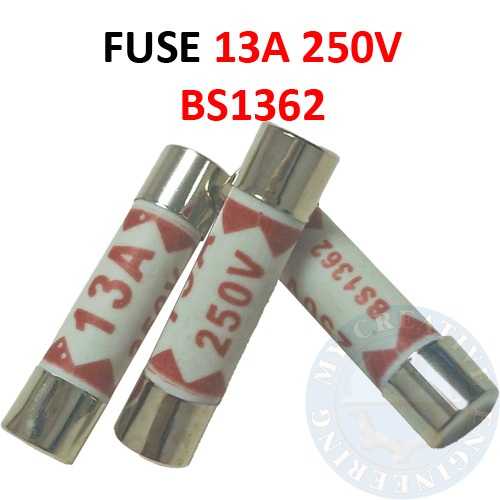 Ceramic Fuse Fius UK/MY Plug Top 13A BS1362 6x25mm | Shopee Malaysia