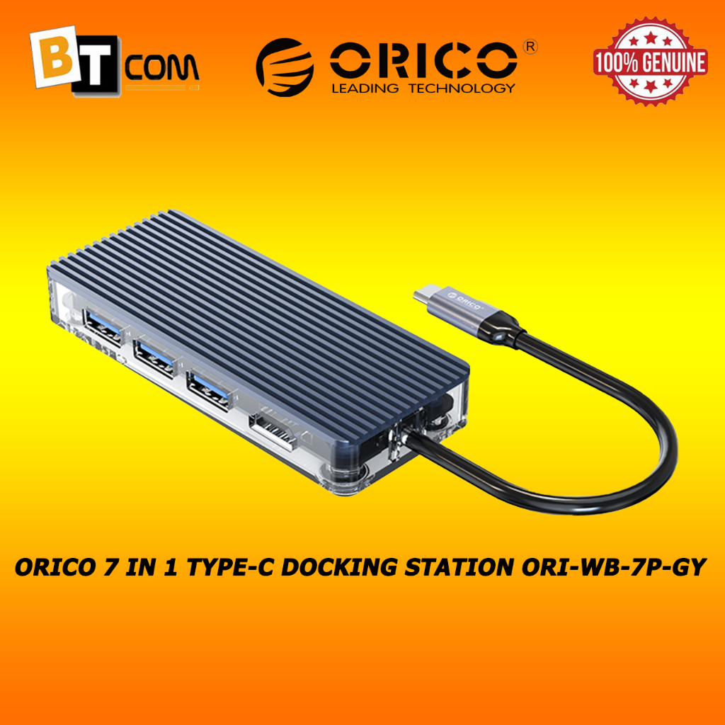 ORICO 7 IN 1 TYPE-C DOCKING STATION ORI-WB‐7P‐GY | Shopee Malaysia