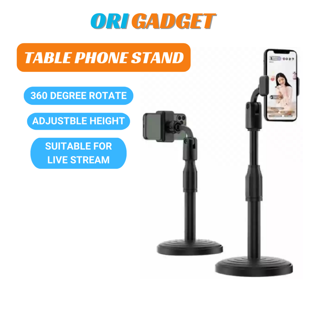 360° Adjustable Portable Mobile Phone Holder FB IG Live Streaming Video ...