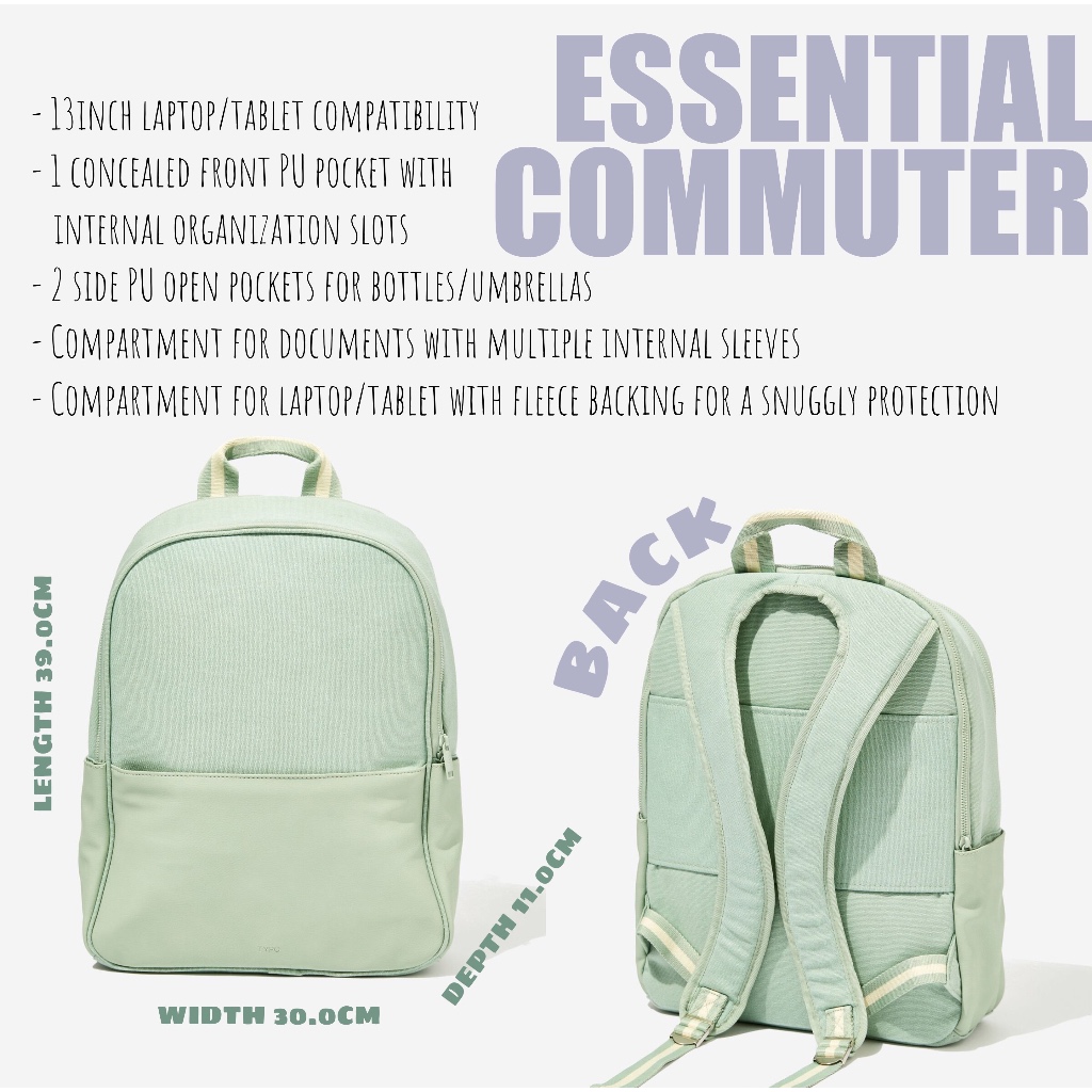 TYPO Backpack / Alumni Backpack & Off The Grid Backpack/ School & Work ...