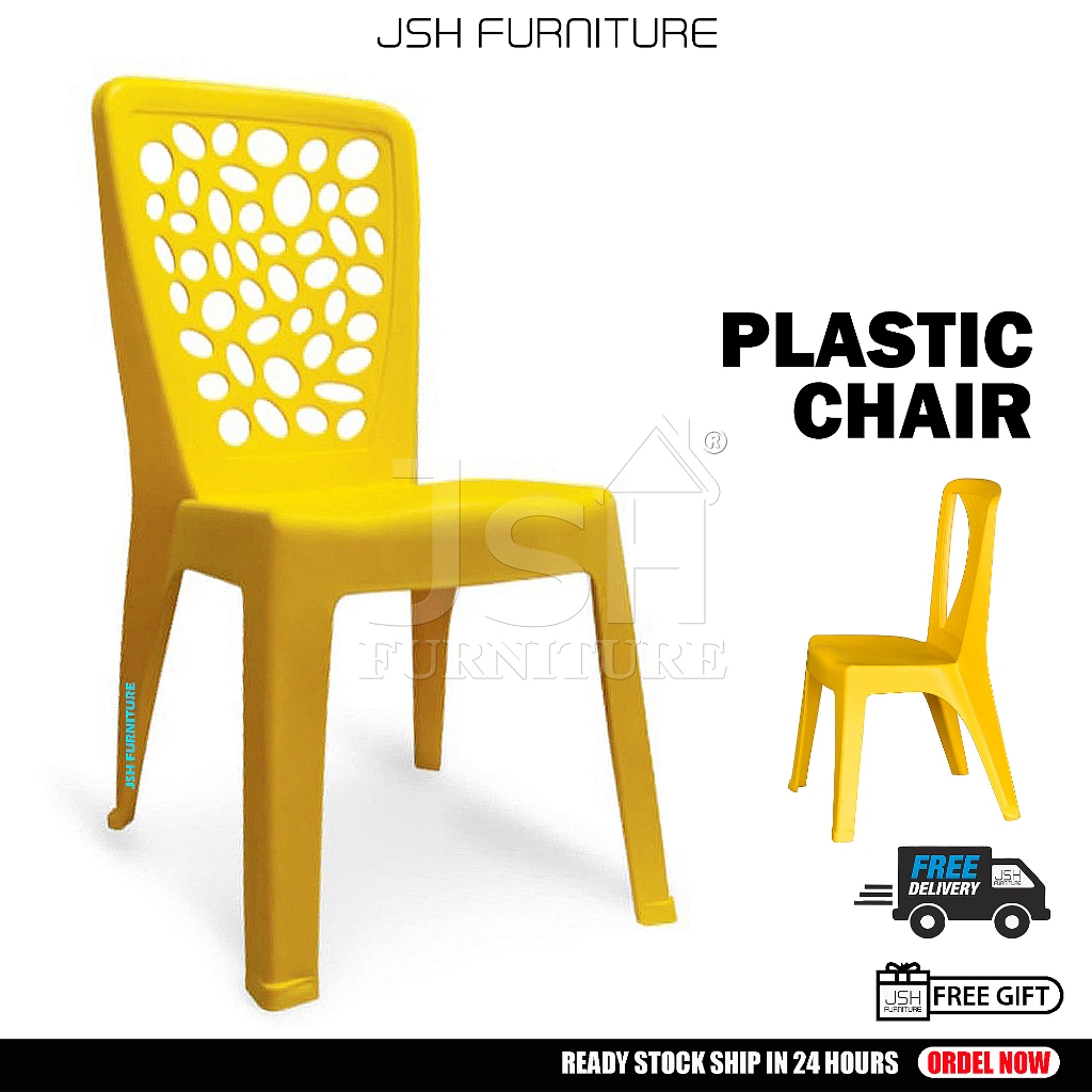 JSH Plastic Chairs / Chair / Stacking Plastic Chairs / Kerusi Duduk ...