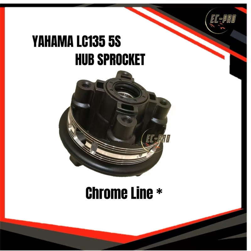 LC5S Sprocket Hub Bearing & oil seal Black Chrome Line Hub Spocket ...