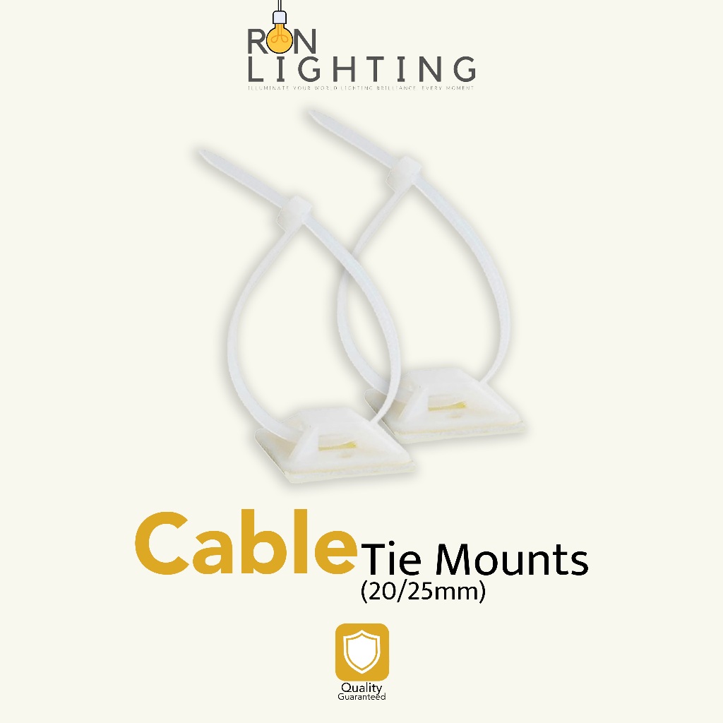 Tie Mount Self Adhesive Stick On Mount For Cable Ties Routing Wire ...