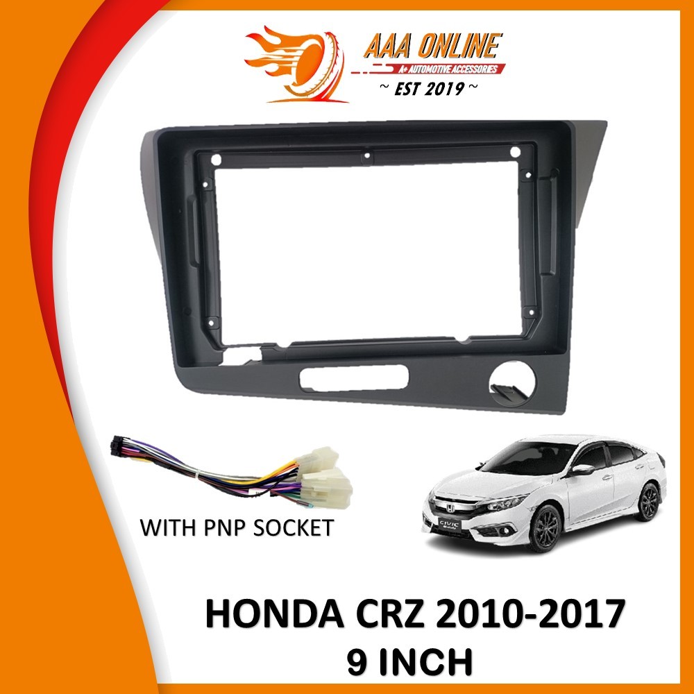 Android Player Casing HONDA CRZ 9''-2010-2017-BLACK (WIth PNP Socket ...