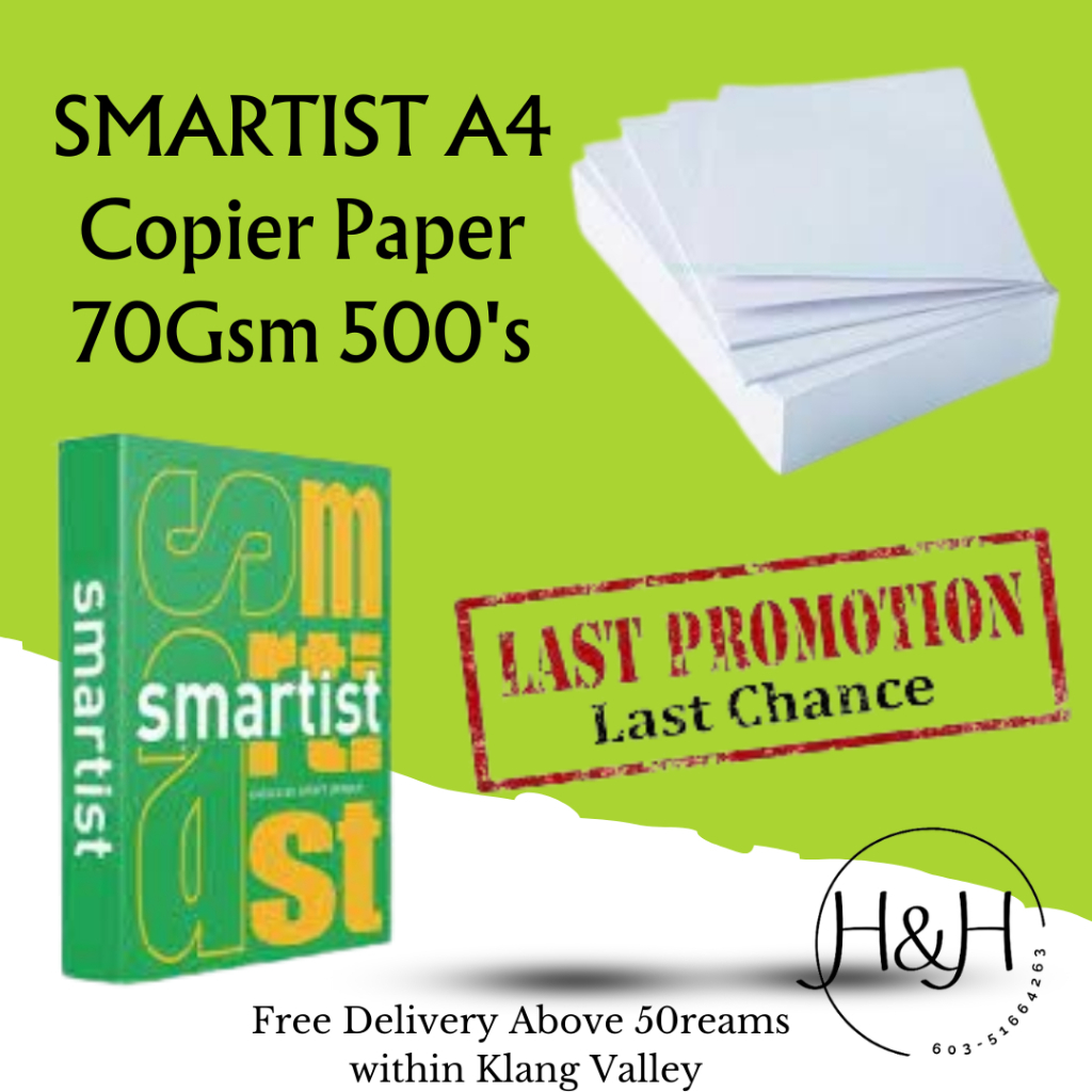 Smartist A4 Paper 70gsm 500's/Kedai Rumah Pejabat Pakai untuk Printing ...