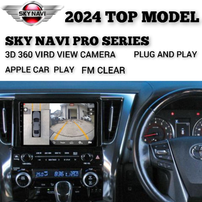 ALPHARD / VELLFIRE ANH30 CAR ANDROID PLAYER WITH 360 BIRD VIEW CAMERA ...