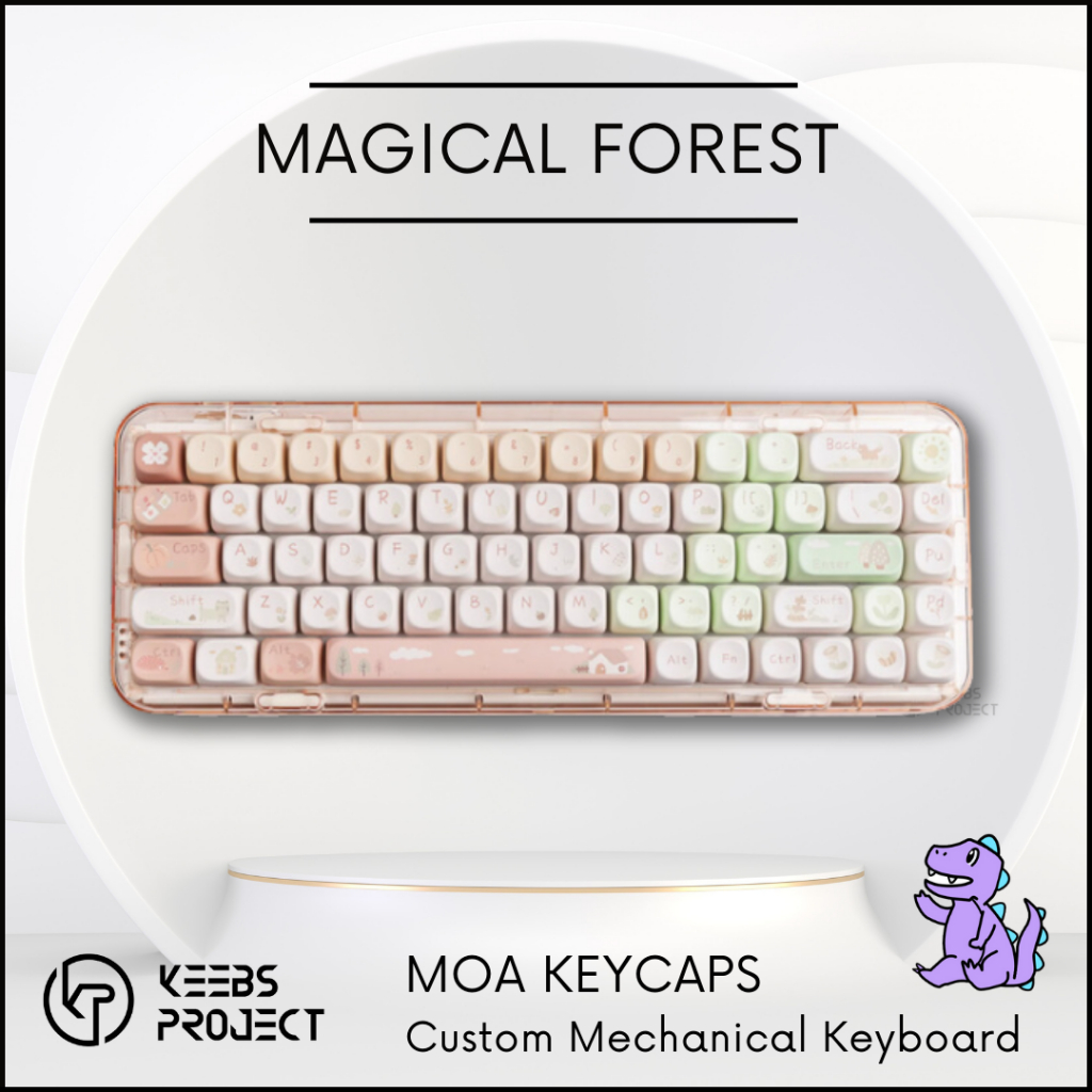 [READY STOCK] Magical Forest PBT MOA Profile Keycap Set for Mechanical ...