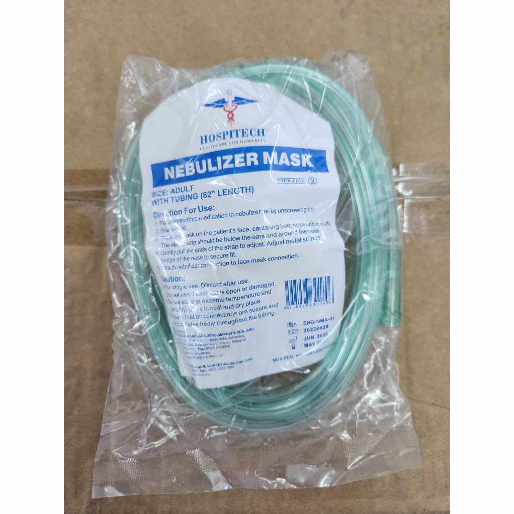 Hospitech Nebulizer Mask with Neb Kit Adult 1PC | Shopee Malaysia