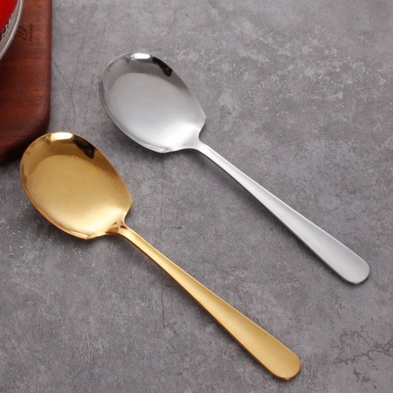 Stainless Steel 1010 Serving Spoon Buffet Fen Cai Tablespoons Multi ...