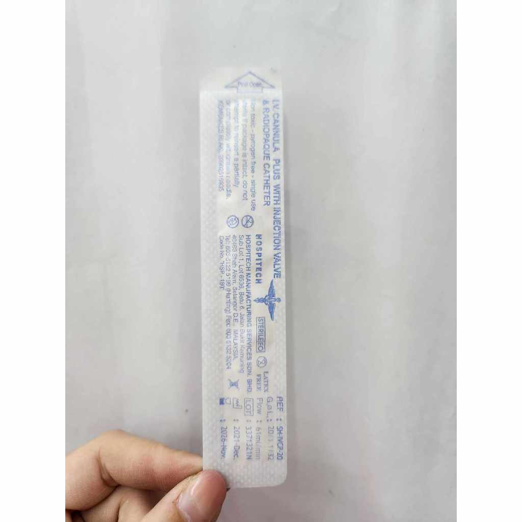 HOSPITECH IV CANNULA / CATHETER WITH VALVE 20G PINK | Shopee Malaysia