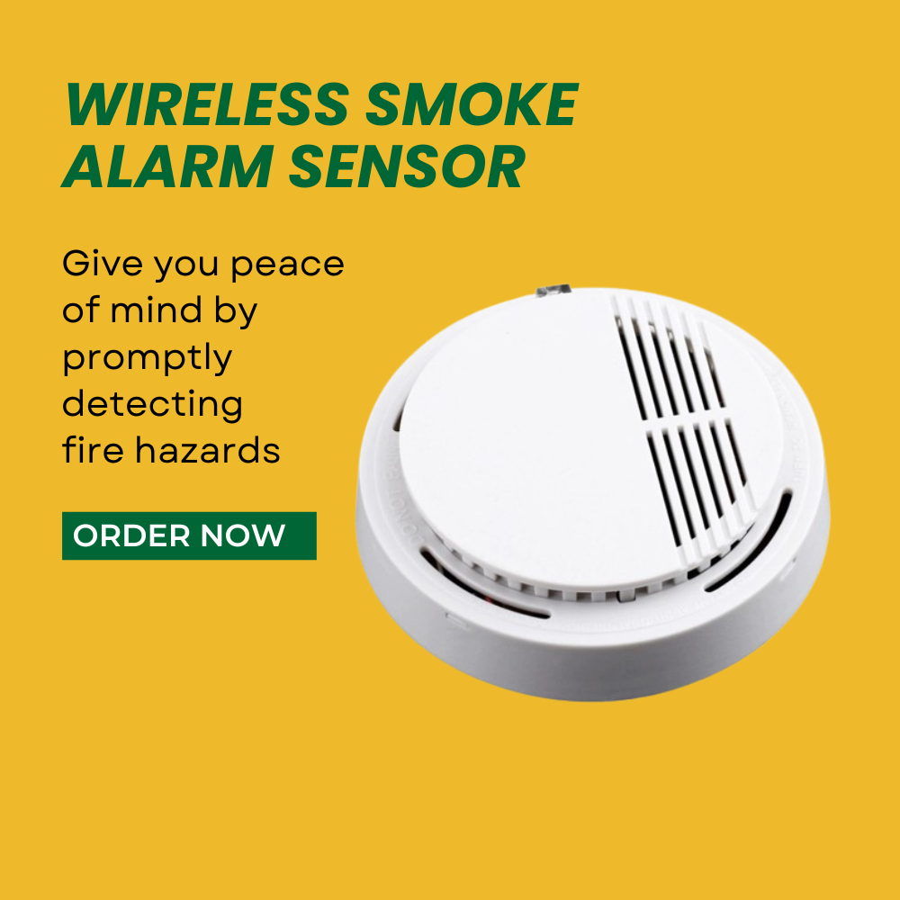 Wireless Fire Alarm Sensor Smoke Dectector Sensor System | Shopee Malaysia