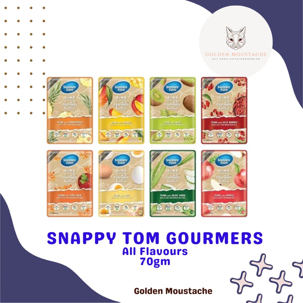 🔥 [ORIGINAL] ® !! READY STOCK !! SNAPPY TOM GOURMERS 70g / Pouch Food ...