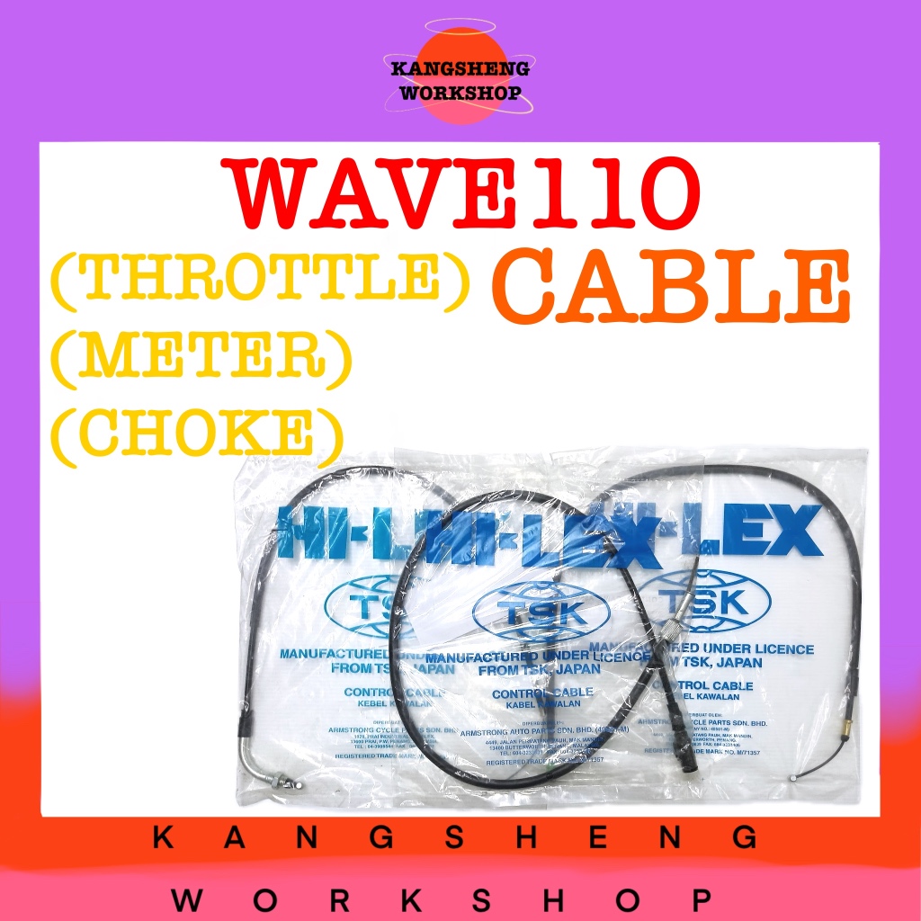 HONDA WAVE110 CABLE (CHOKE/METER/THROTTLE) (KWWH) SPEEDOMETER WAVE DASH ...