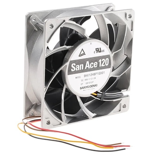 (REF) Original SANYO San Ace 120 9SG1212P1G03 DC12V 4A 120x120x38mm 4Pin Cooling Fan ,aluminium ...