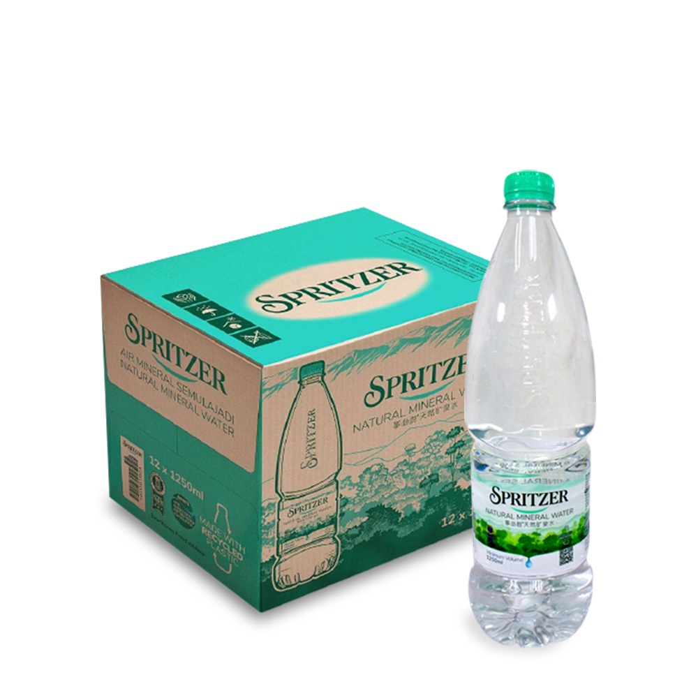 SPRITZER NATURAL MINERAL WATER - 12 X 1.25L | Shopee Malaysia
