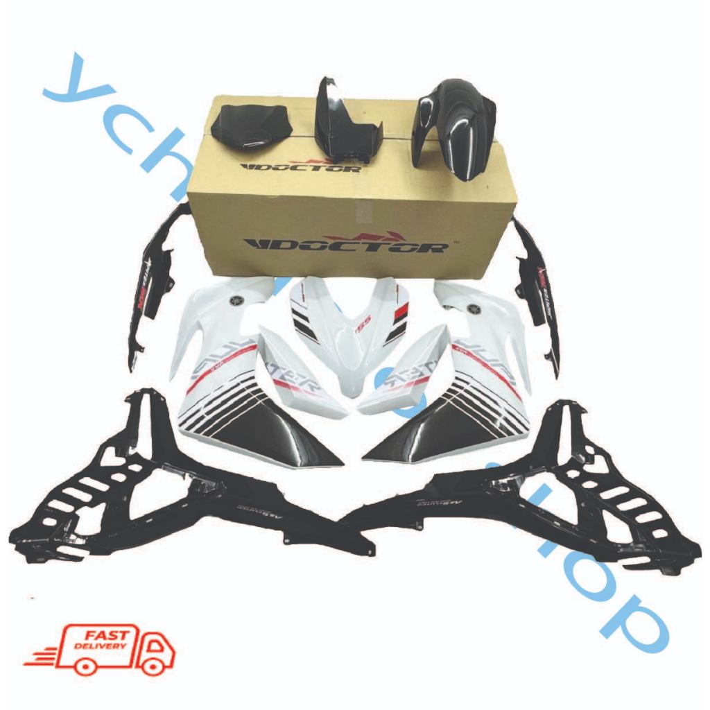 YAMAHA Y16 Y16ZR Y16 ZR DOCTOR NEW DESIGN 2024 PURBA HITAM PUTIH COVER ...