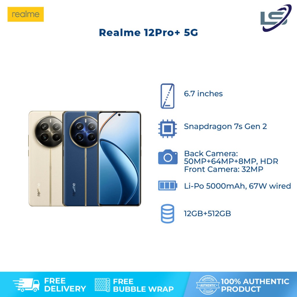 realme 12 Pro+ 5G 12GB+512GB | Periscope Portrait Camera | 120Hz Curved ...
