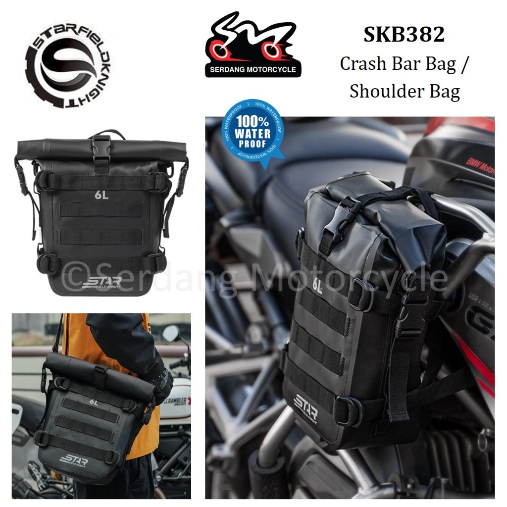 Star Field Knight SKB382 Waterproof Crash Side Bar Bumper Bag Sling ...