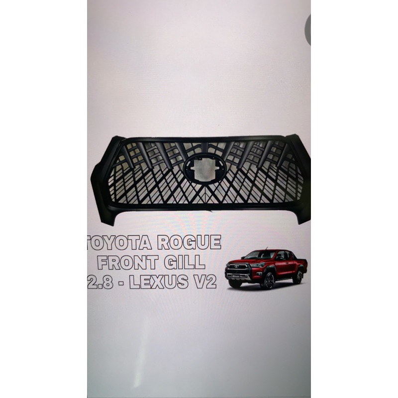Toyota Hilux Rouge 2.8 Front Grill-Lexus V2 | Shopee Malaysia