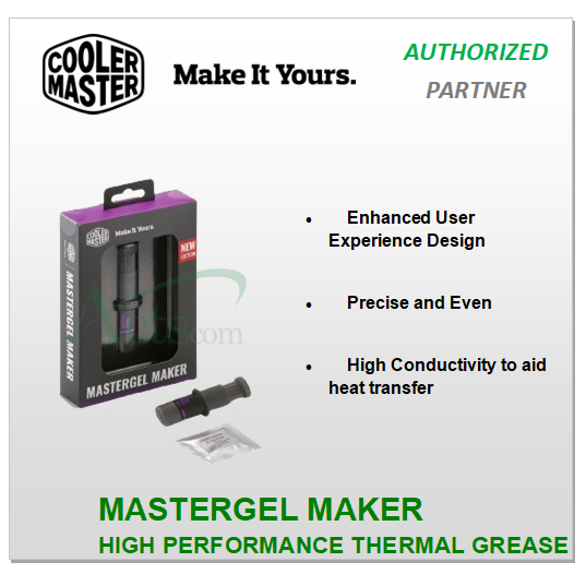 COOLER MASTER NEW MASTERGEL MAKER - HIGH PERFORMANCE THERMAL GREASE ...