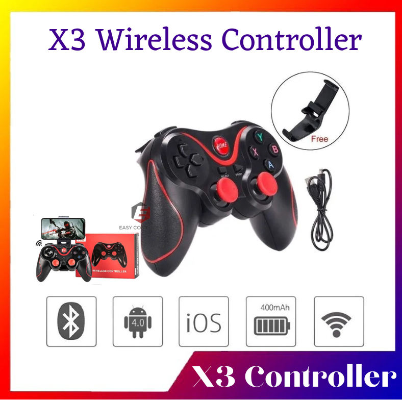 X3 Controller Bluetooth Wireless Android Ios Gamepad Gaming Controller ...
