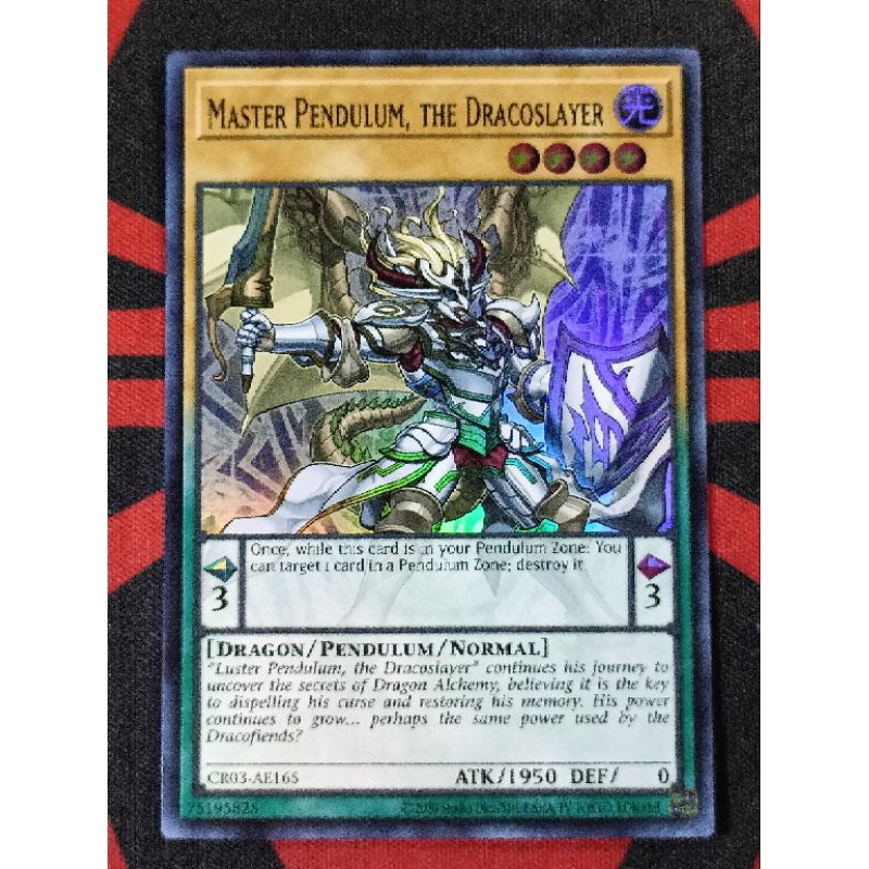 YUGIOH KONAMI CR03-AE165 Master Pendulum, the Dracoslayer (Ultra Rare) | Shopee Malaysia