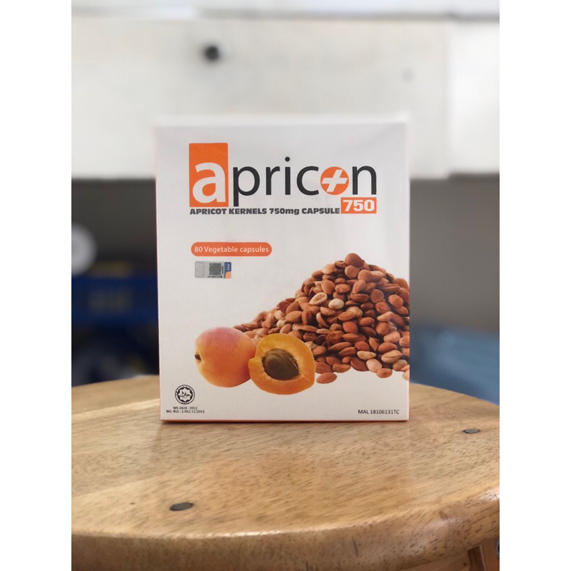 APRICON KERNELS 750MG CAPSULE (80 vegetable capsules) | Shopee Malaysia