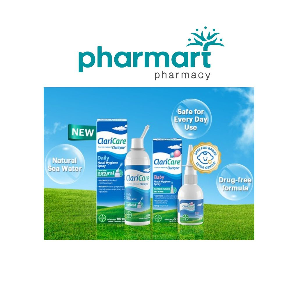 ClariCare® Daily Nasal Hygiene Spray 100ml / Claricare® Baby Nasal ...