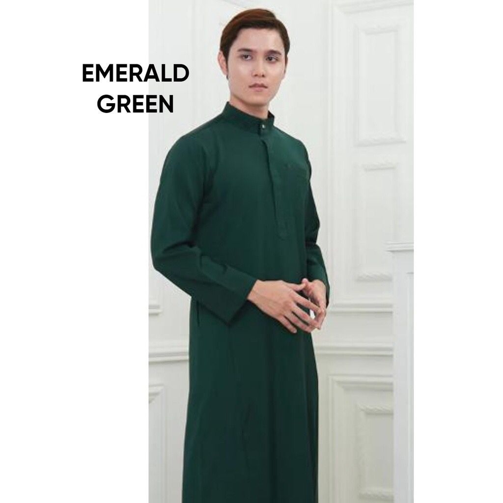 Jubah Lelaki Berkolar comocrepe Muslimin Jubah Imam haji Umrah Viral ...