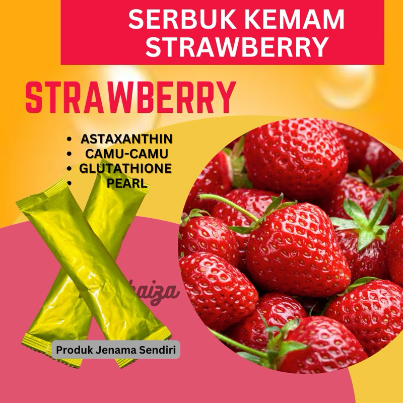 SERBUK KEMAM STRAWBERRY SACHET DI JAMIN SEDAP | Shopee Malaysia