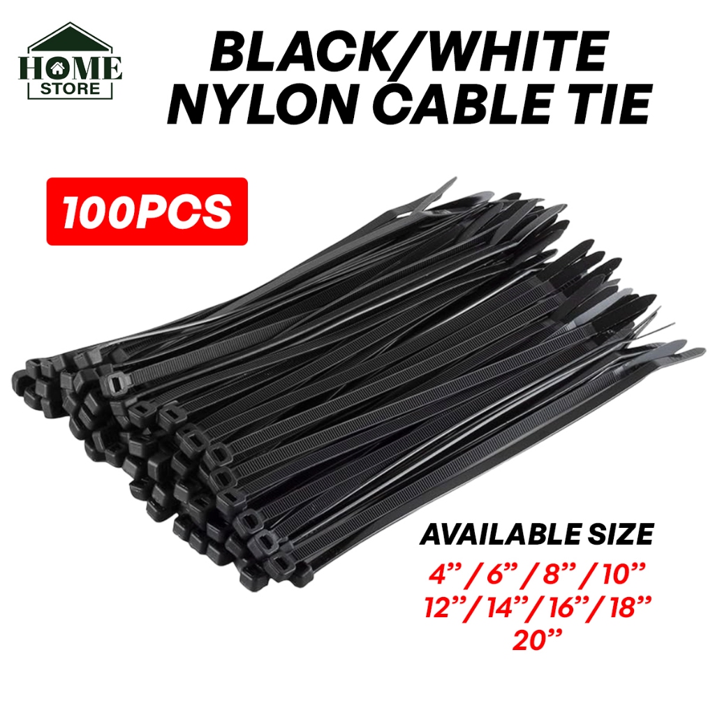4'', 6'', 8'', 10'' Home Store Nylon Cable Tie Pengikat Kabel Nilon ...