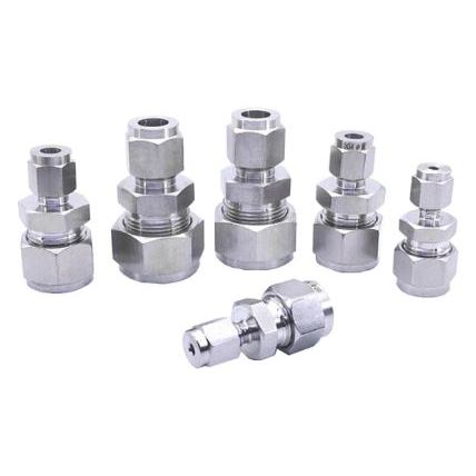Double Ferrule Compression Fitting Reducing Union Connector stainless ...