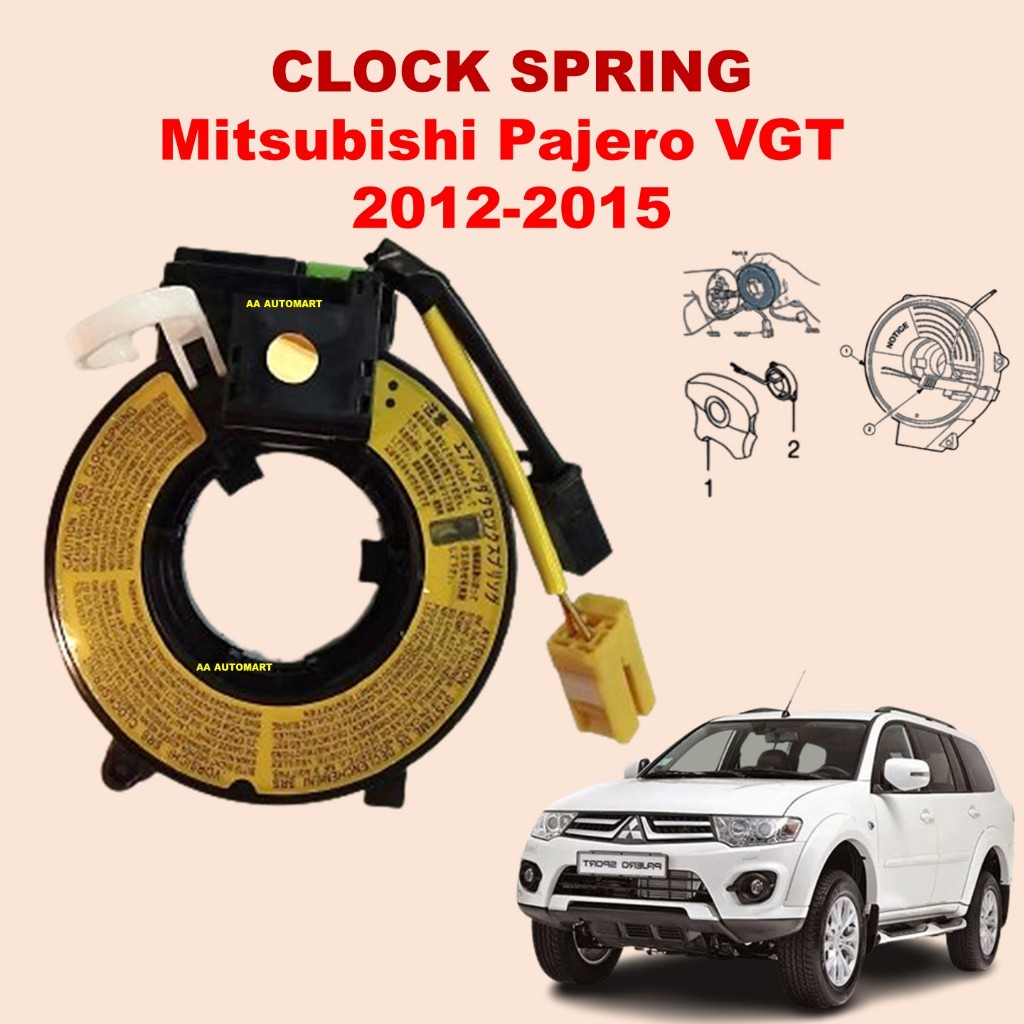 ORIGINAL Mitsubishi Pajero VGT 2012-2015 Airbag Spring Cable Clock ...
