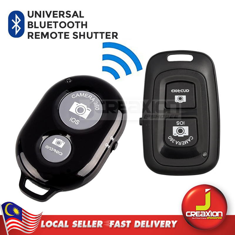 Wireless Bluetooth Camera Shutter Selfie Remote Control for IOS ...