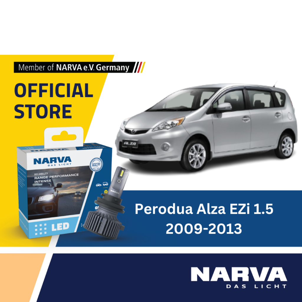 [Free Installation] NARVA Car Headlight Halogen / LED Bulbs Set Perodua ...