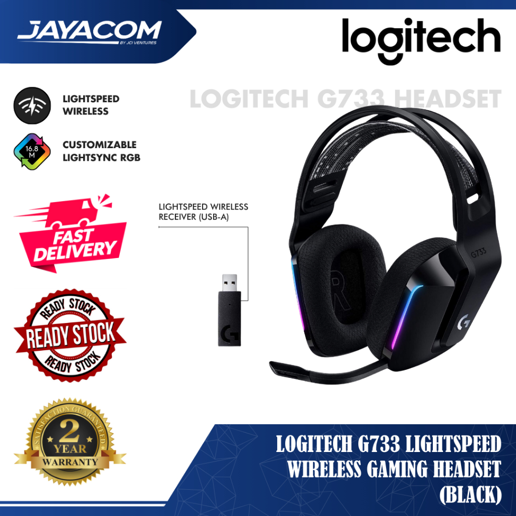 Logitech G733 LIGHTSPEED Wireless Gaming Headset [Suspension Headband ...