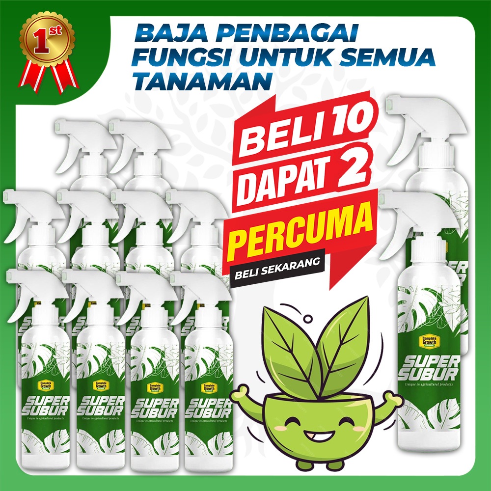 Beli 10 percuma 2 Baja Super Subur 500ml, Baja Super Subur/ Baja/ Baja ...