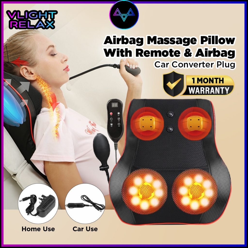 16 Roller Neck Massager Body Massage Machine Back Support Electric ...