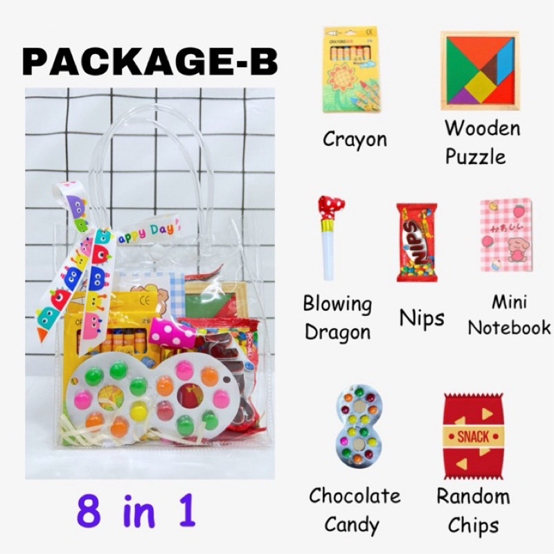 Kids Birthday Party Pack Gift Pack Goodie Bag Gift Set Door Gift Hadiah ...