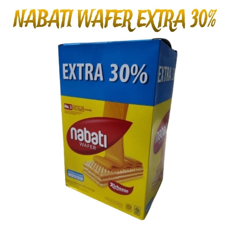 NABATI WAFER EXTRA 30% | 20.8g | 20pcs 1BOX | HALAL | Shopee Malaysia