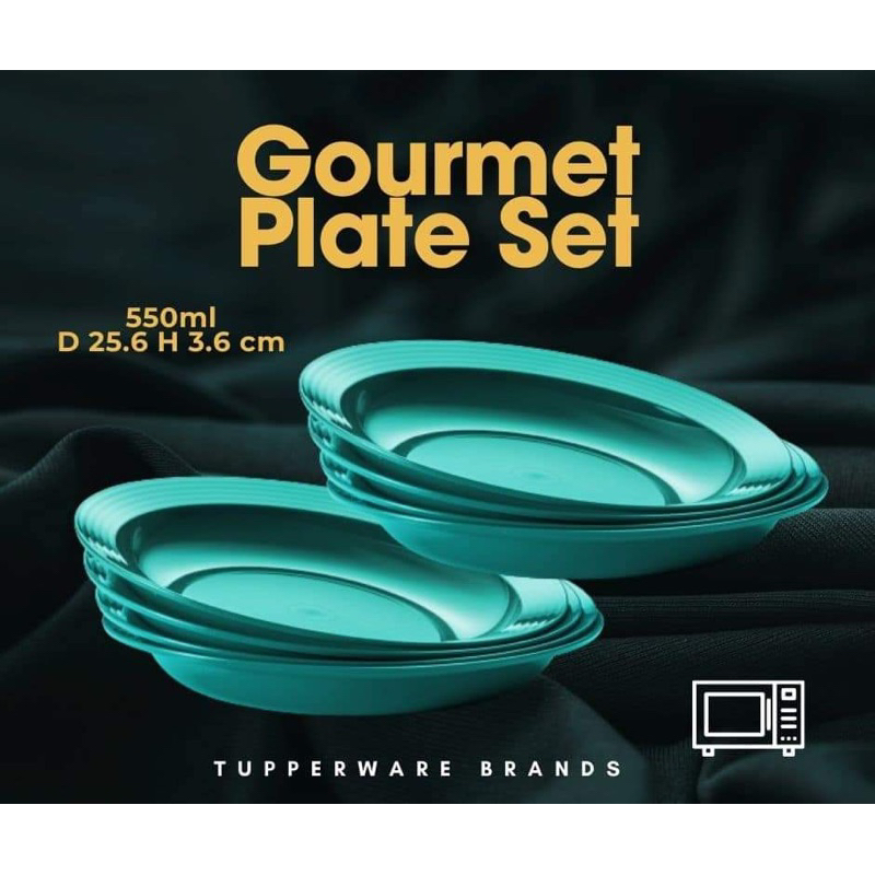 gourmet plate set tupperware!! murah!! | Shopee Malaysia